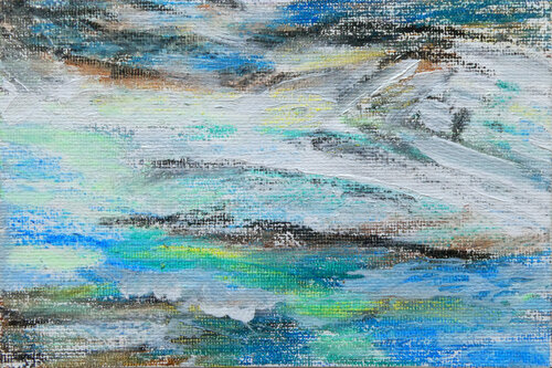 Foam 12 by Gabriele Kübler-Mohr (2025) : Painting Oil, Oil Pastel on ...