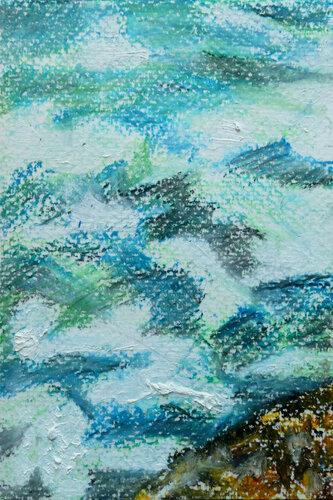 Foam 17 by Gabriele Kübler-Mohr (2025) : Painting Oil, Oil Pastel on ...