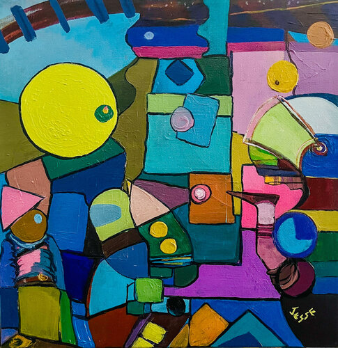 Outside Jack's Box de Jesse Bateman (2025): Pintura Acrílico en Lienzo ...