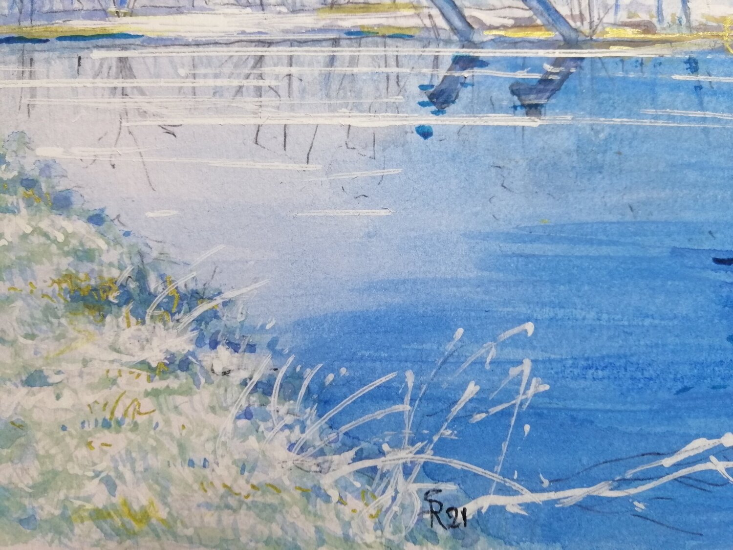 Gelata mattutina by Silvio Ricci (2021) : Painting Watercolor on Paper ...