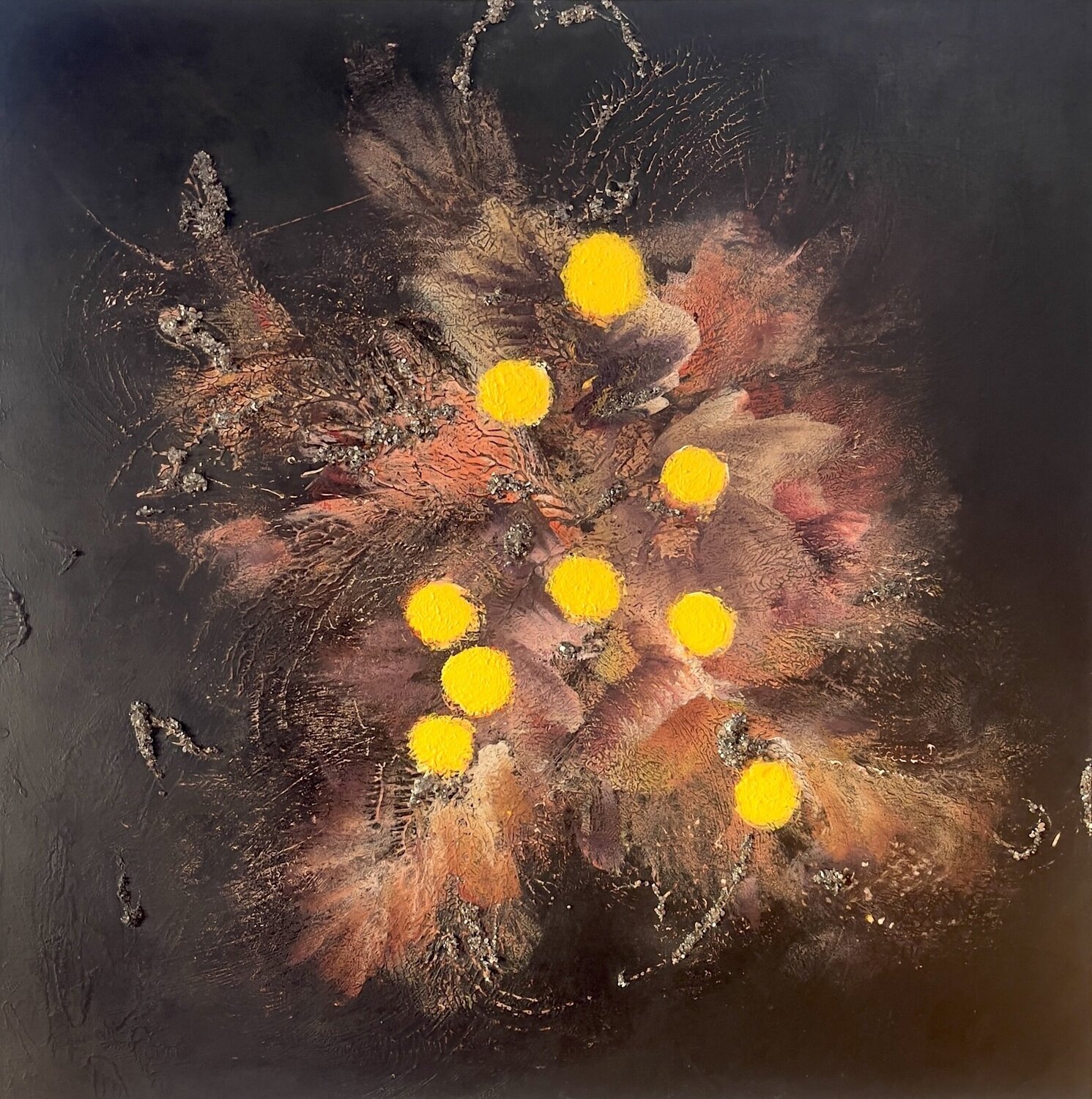 Bliss by Jennifer Carlson (2025) : Painting Acrylic, Organic material ...