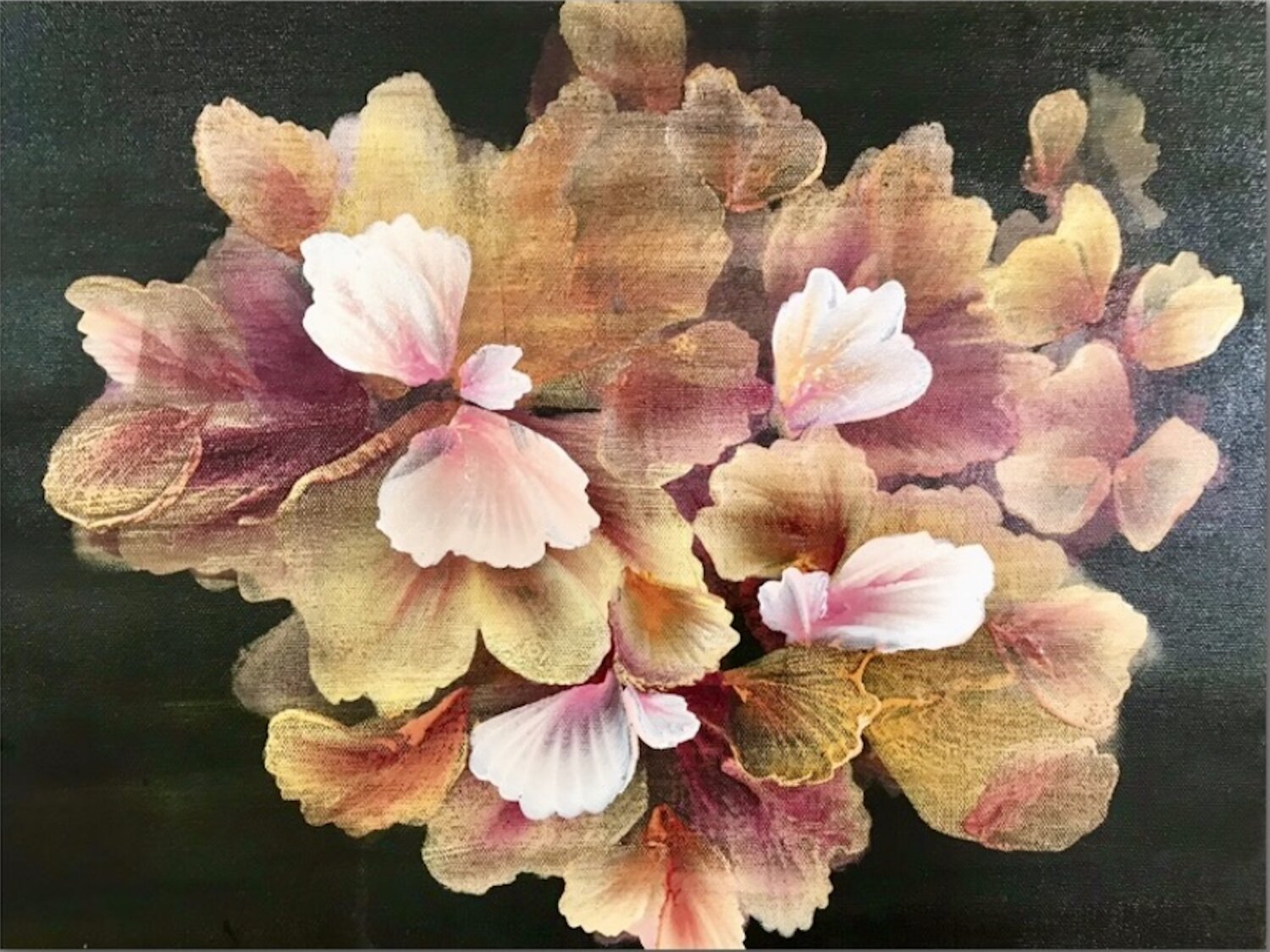 Flowers in Motion IV de Jennifer Carlson (2018): Pintura Acrílico en ...