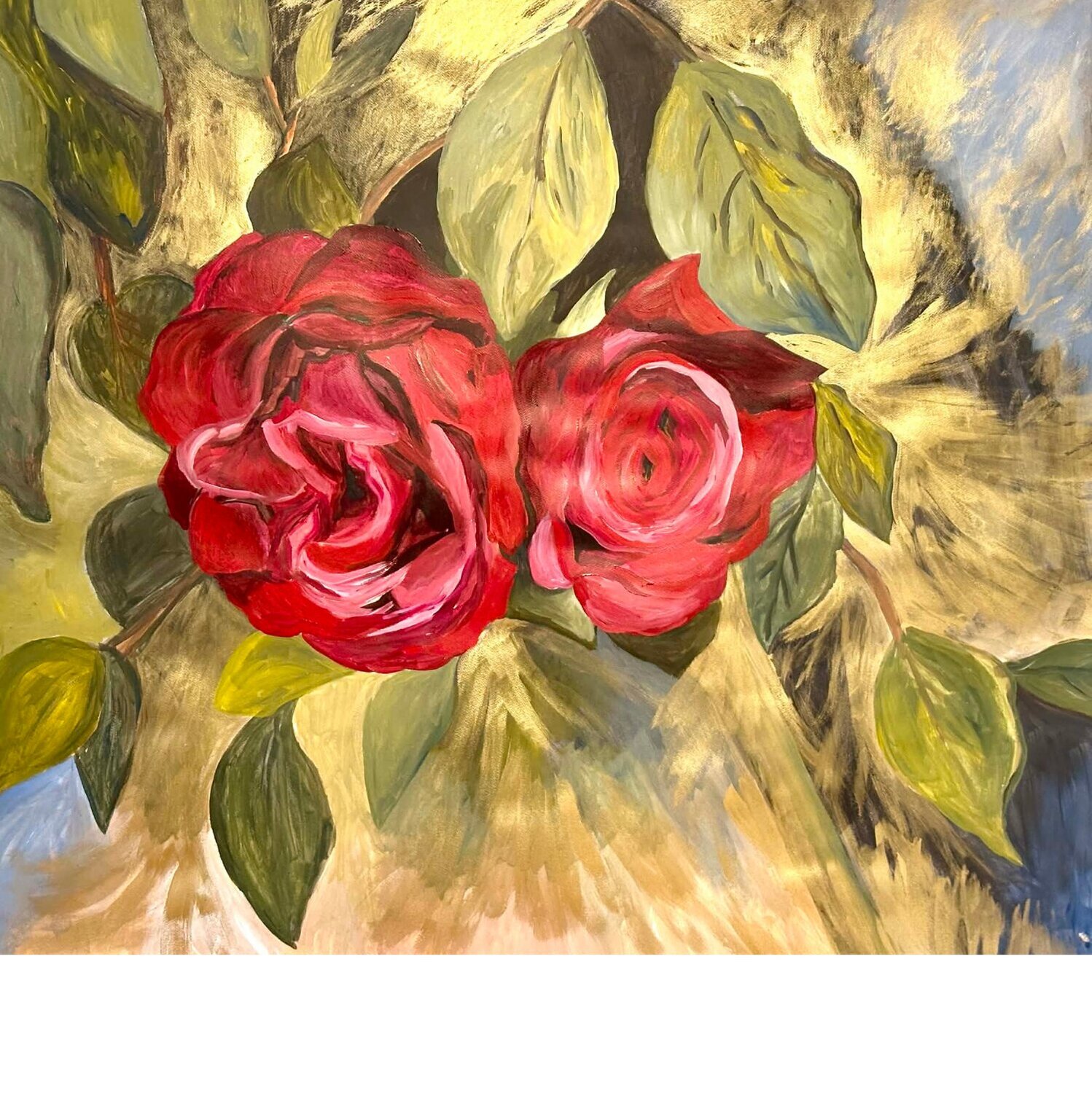 Rose Series #10 by Sarah Hauer (2026) : Painting Acrylic, Pencil on ...