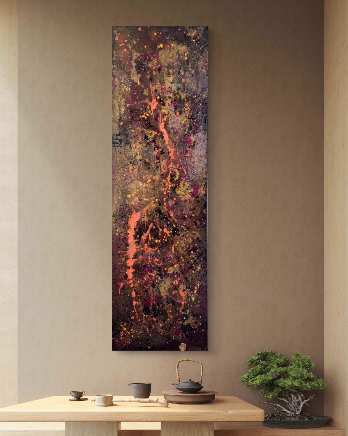 Tormento Roja by Doreen Große (2024) : Painting Acrylic, Pigments on ...