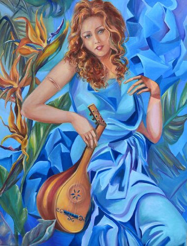 One_King by Ahmed ZAIBI (2024) : Painting Acrylic, Oil on Canvas ...