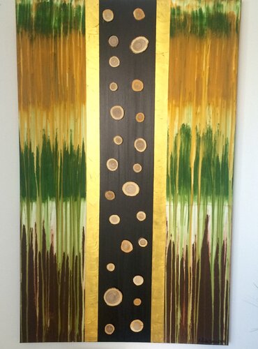 Echo des Waldes by Kalinka Bueno (2016) : Painting Acrylic, Collage on ...