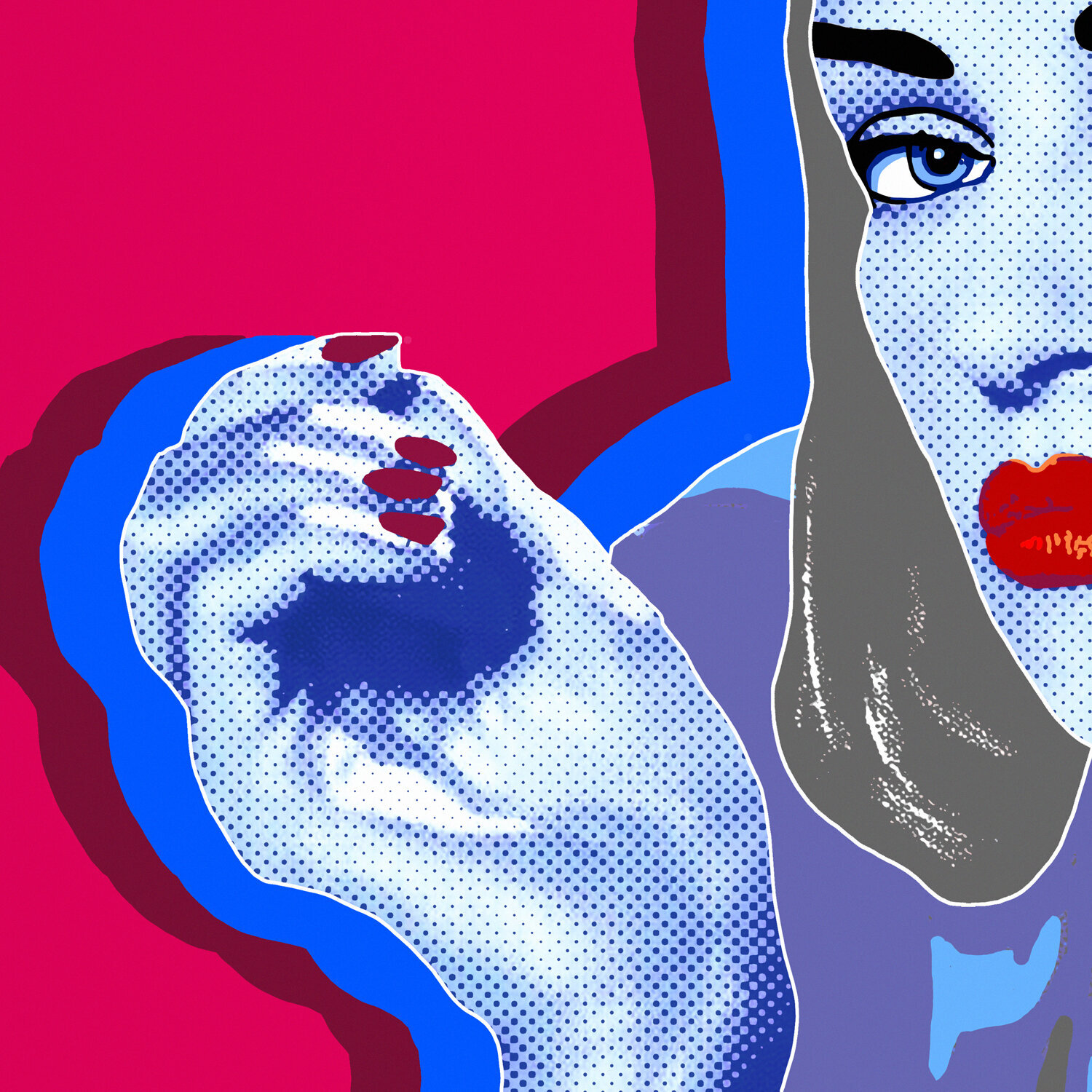 Plup Fiction (Uma Thurman - Uma Karuna Thurman) by Kauli aka Christof Kaul (2021) : Print Giclée ...