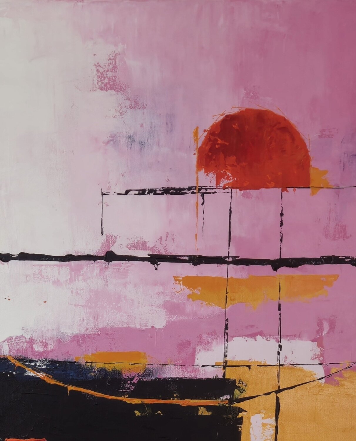 Summertime Sadness by Albert Tison (2024) : Painting Acrylic on Canvas ...