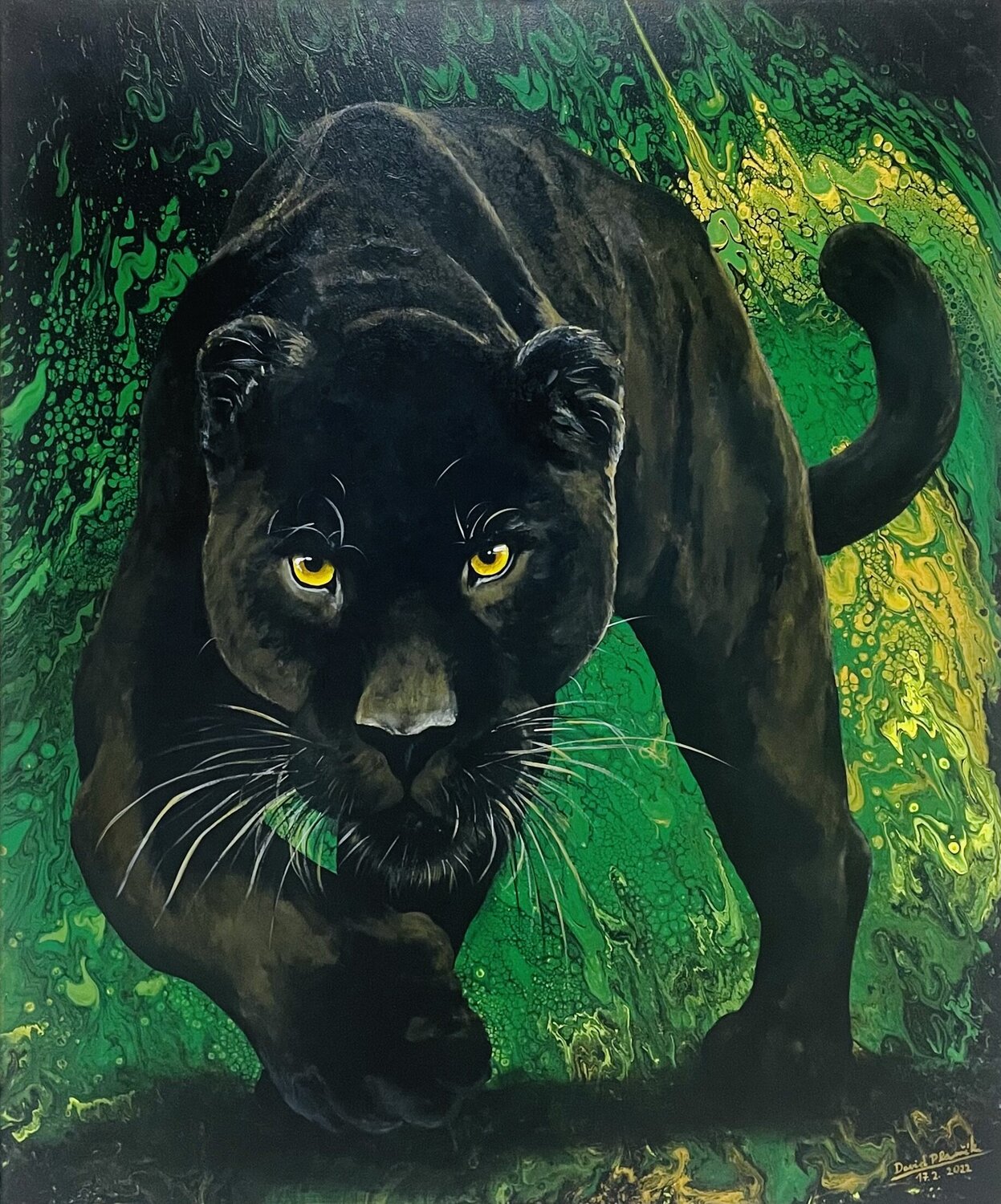 Panter by David Plančík (2022) : Painting Acrylic on Canvas - Singulart