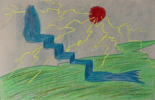 Hesitation Is Defeat by Yiming Tang (2025) : Work on Paper Pastel, Colored Pencil - Singulart