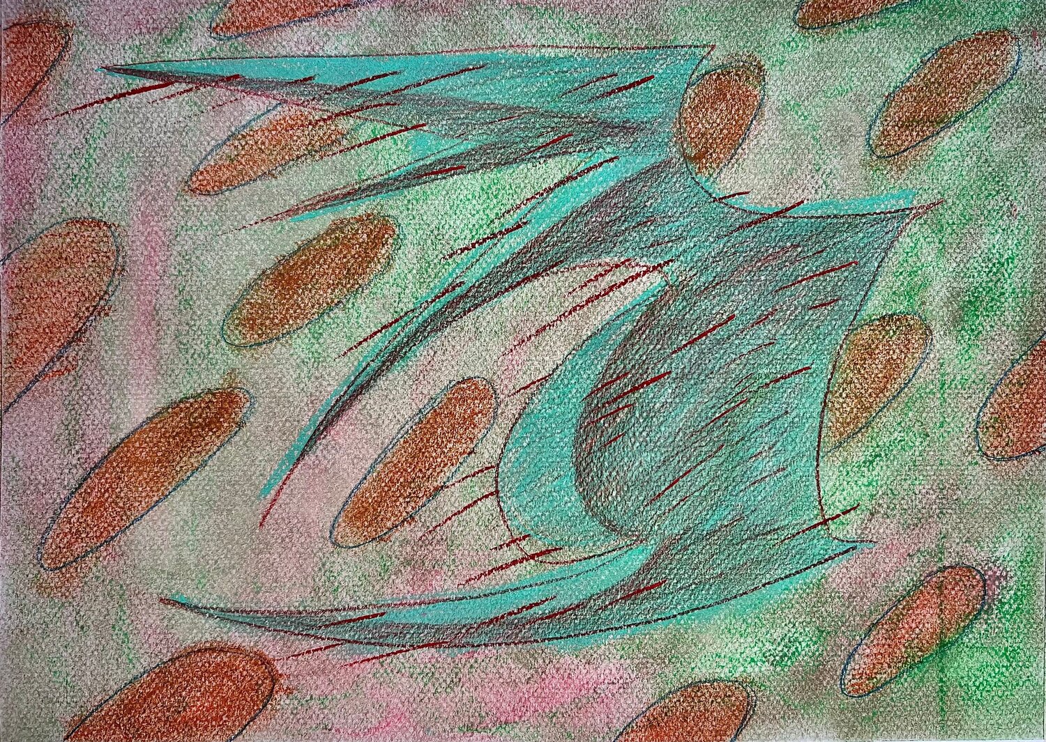 Vampire de Yiming Tang (2025) : Œuvre sur papier Pastel, Crayon de couleur - Singulart