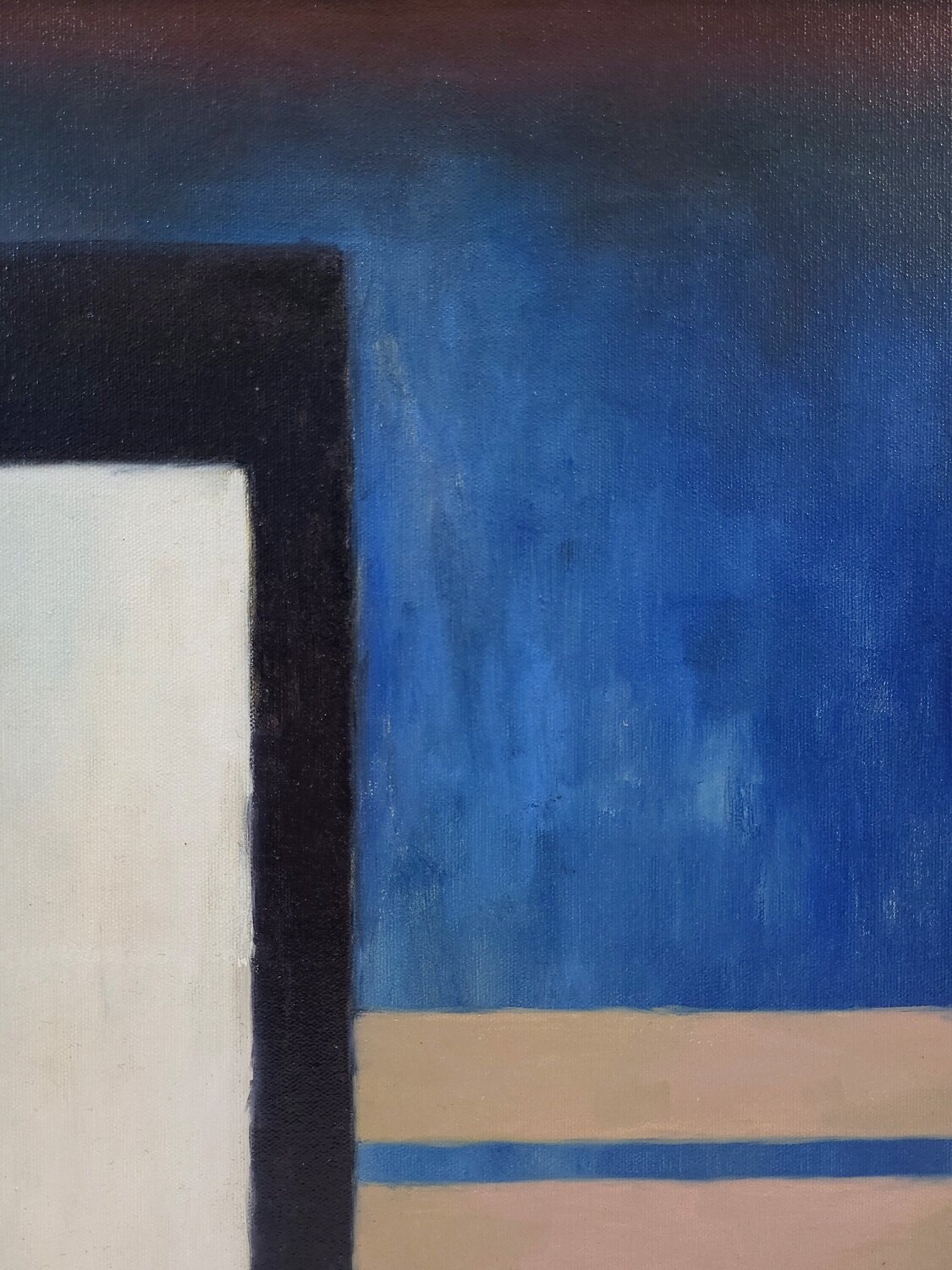 Empty Road von Anna Doronina (2025): Malerei Öl auf Leinwand - Singulart