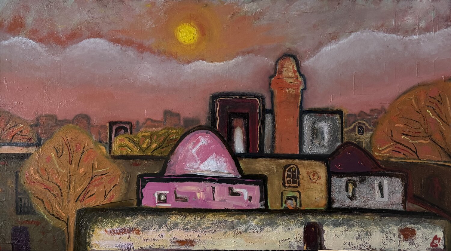 Palace of the Shirvanshahs von Teymur Mammadov (2024): Malerei Öl auf ...