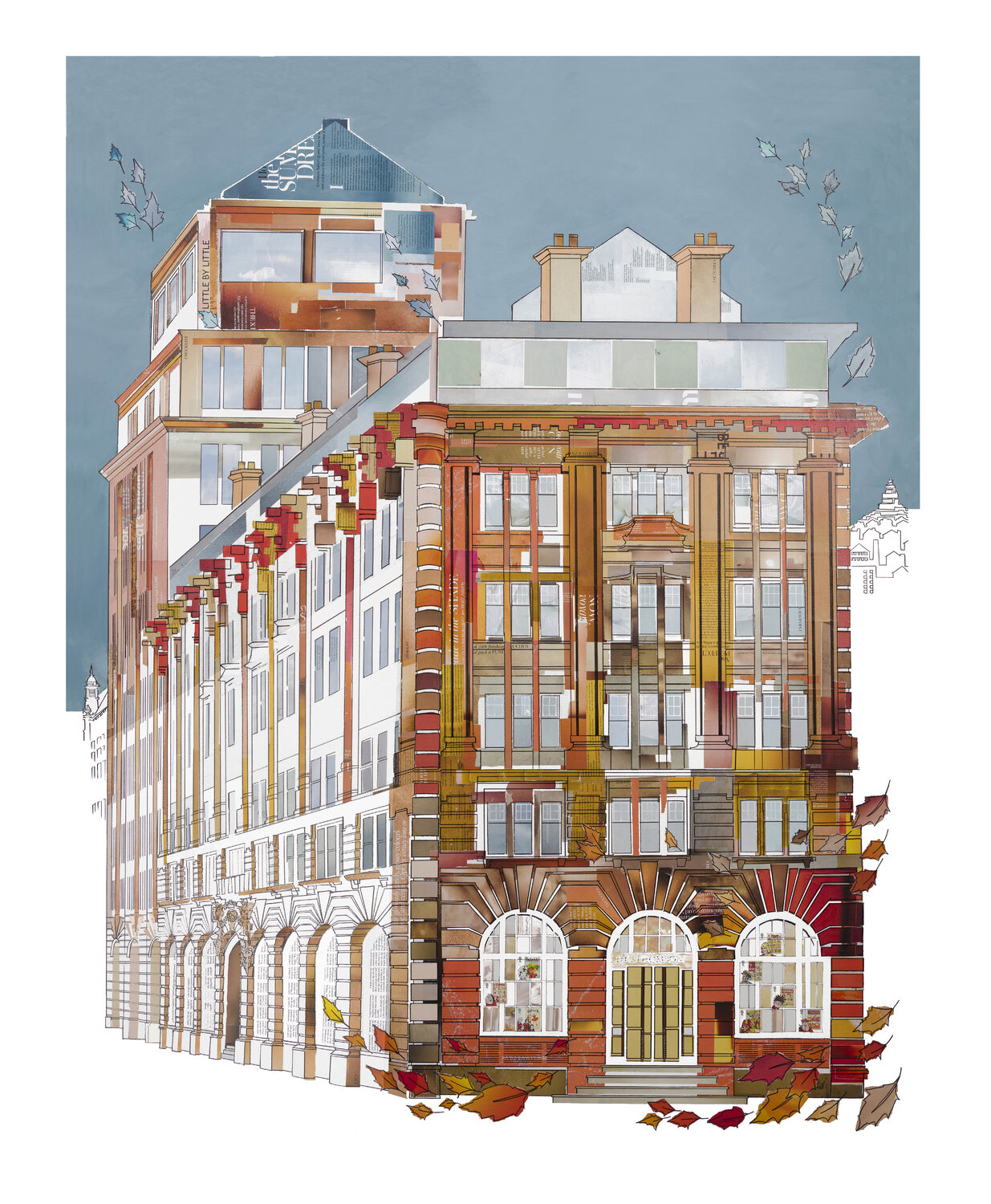 DC Thomson Building in Dundee by Linda Brownlee (2023) : Print Giclée ...