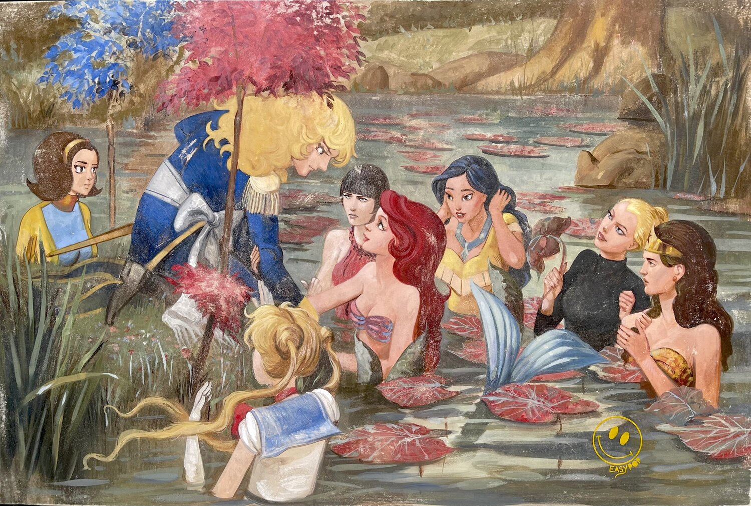 IDENTITY (da Ila e le Ninfe - 1896 di John William Waterhouse) Easypop