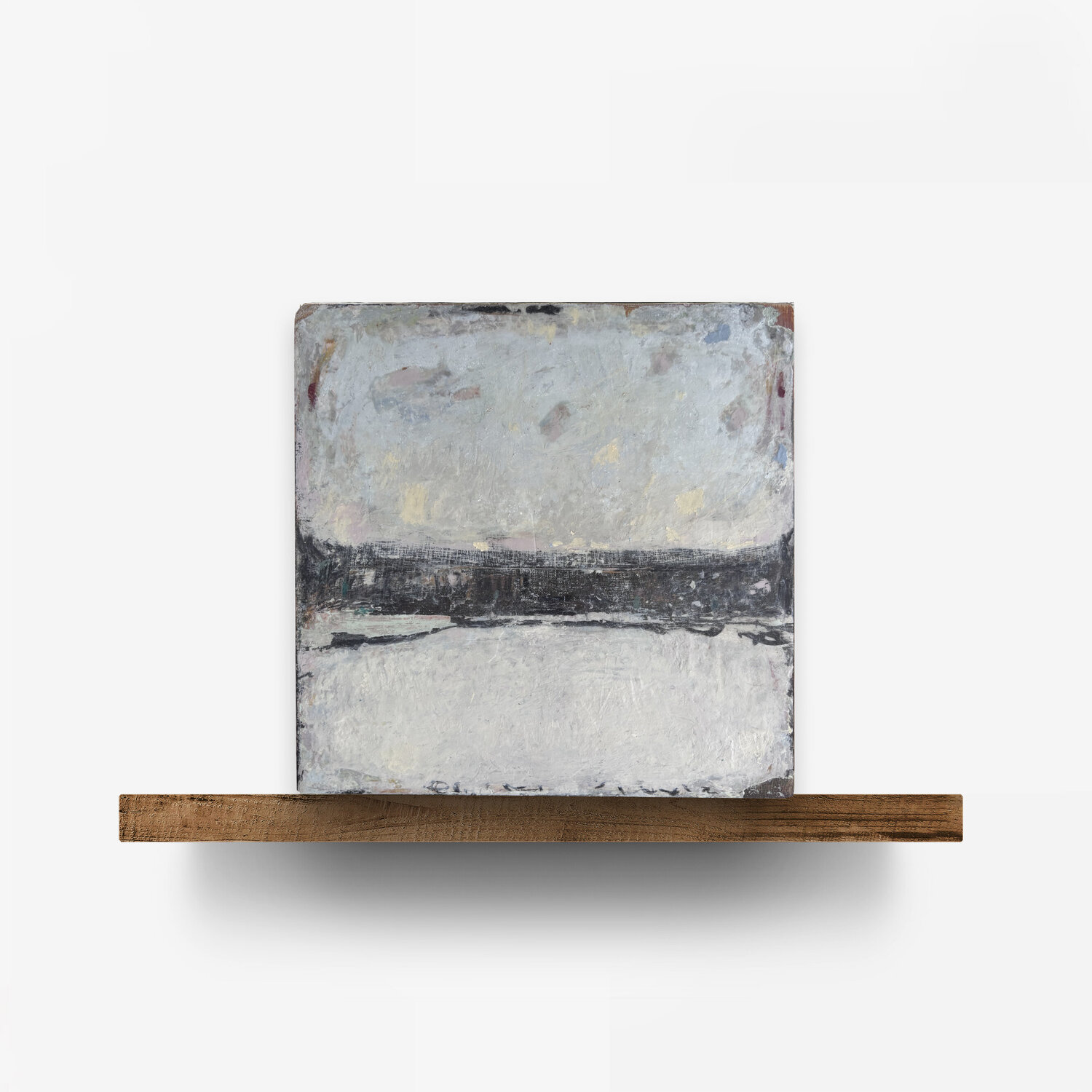 Aurore glacée - II by Guylène Lefort (2025) : Painting Collage, Wax on ...