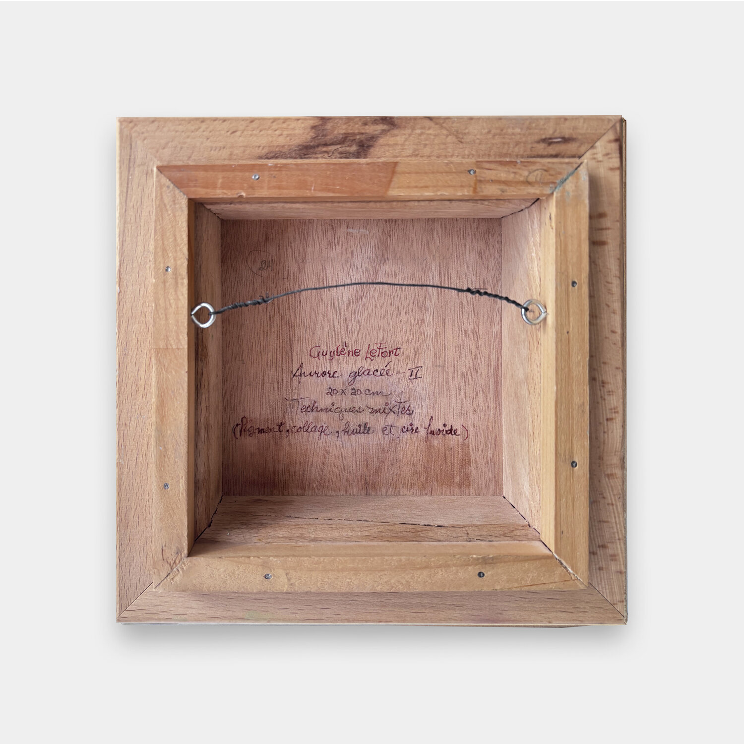 Aurore glacée - II by Guylène Lefort (2025) : Painting Collage, Wax on ...