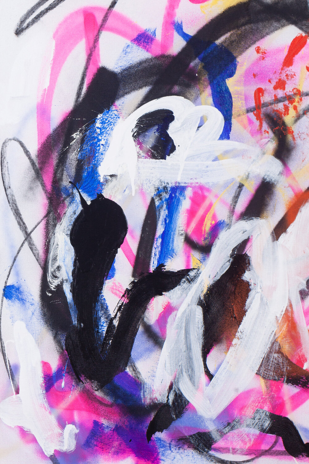 GRETA FUNDE by Pink Morro (2026) : Painting Acrylic, Graphite on Canvas ...