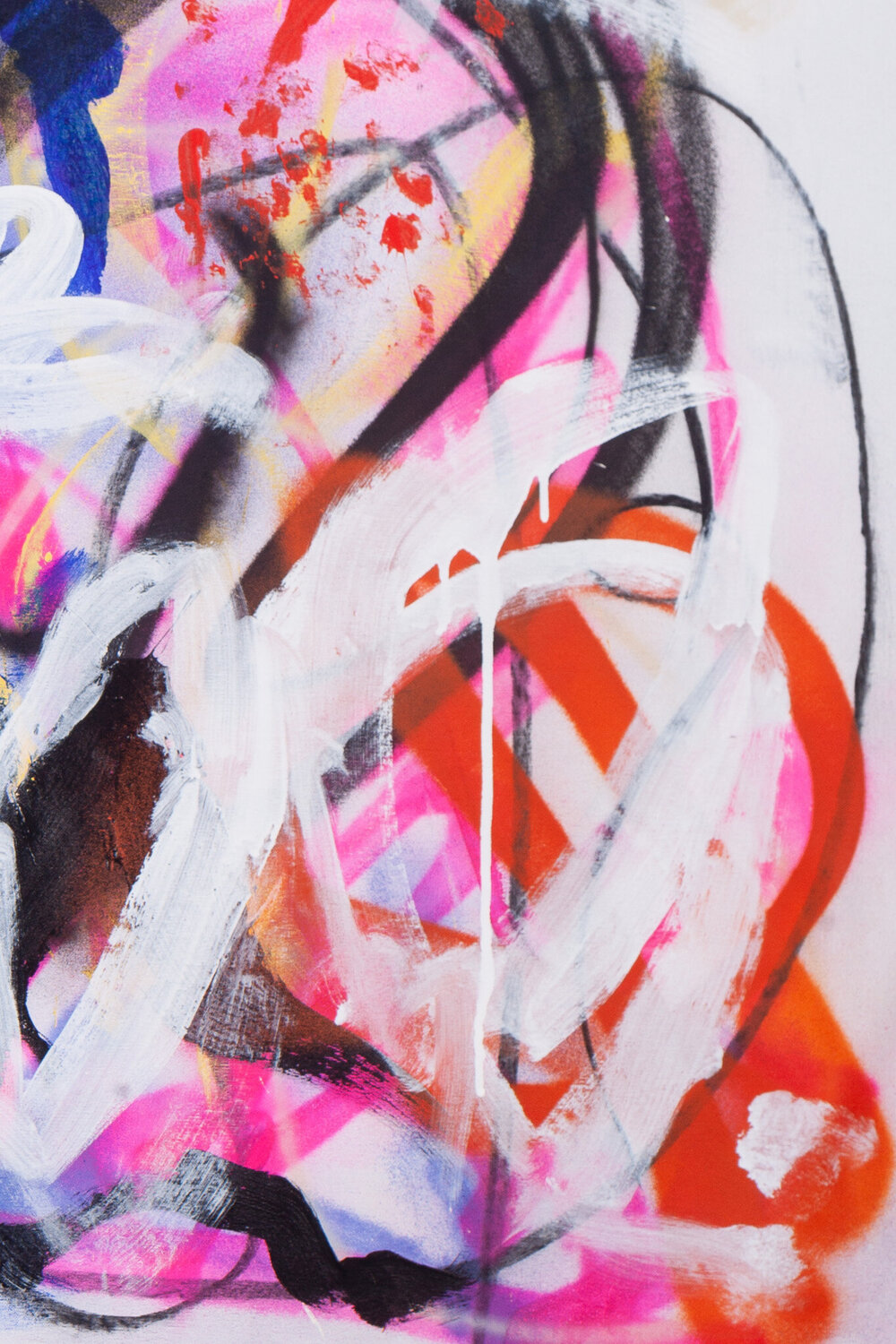 GRETA FUNDE by Pink Morro (2026) : Painting Acrylic, Graphite on Canvas ...