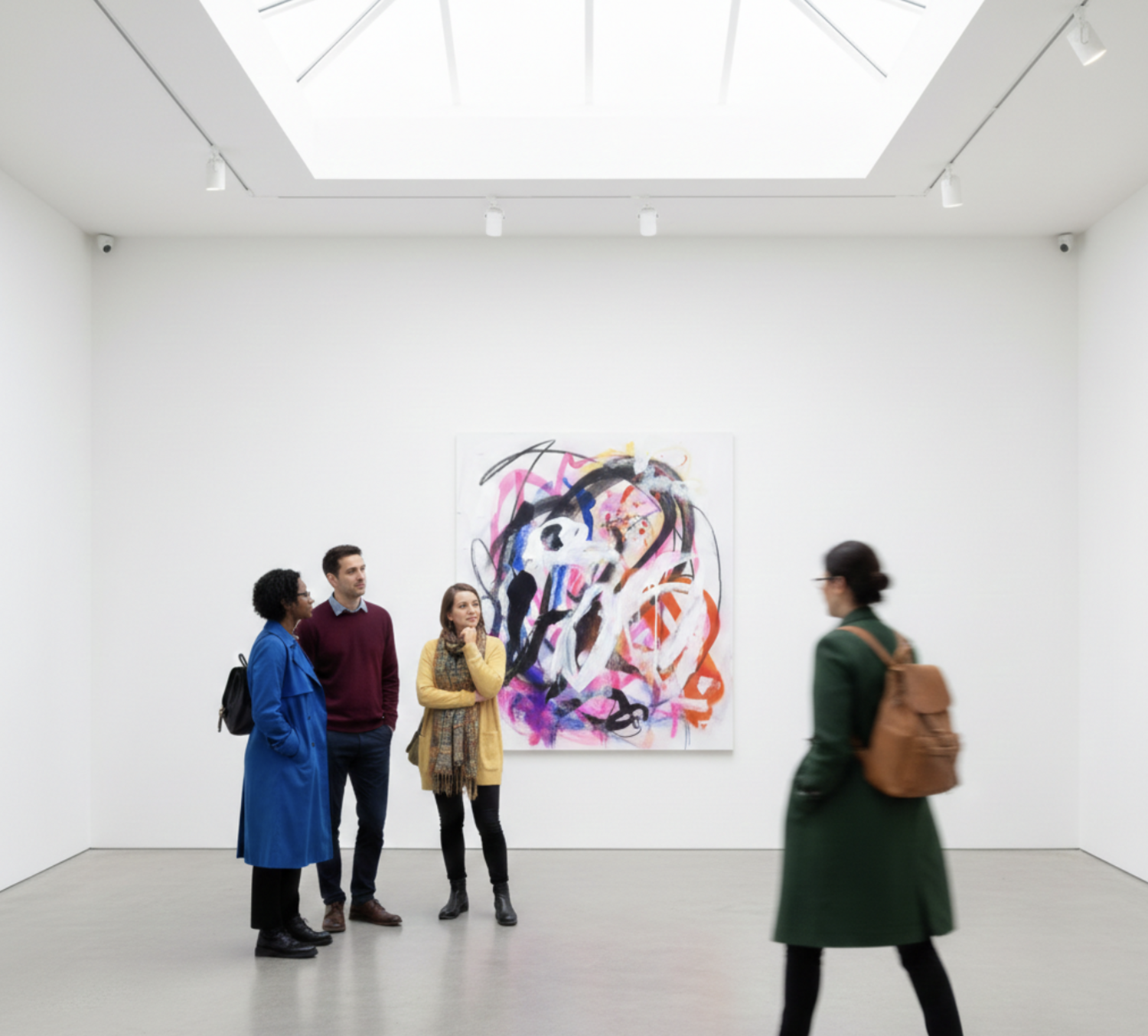 GRETA FUNDE by Pink Morro (2026) : Painting Acrylic, Graphite on Canvas ...