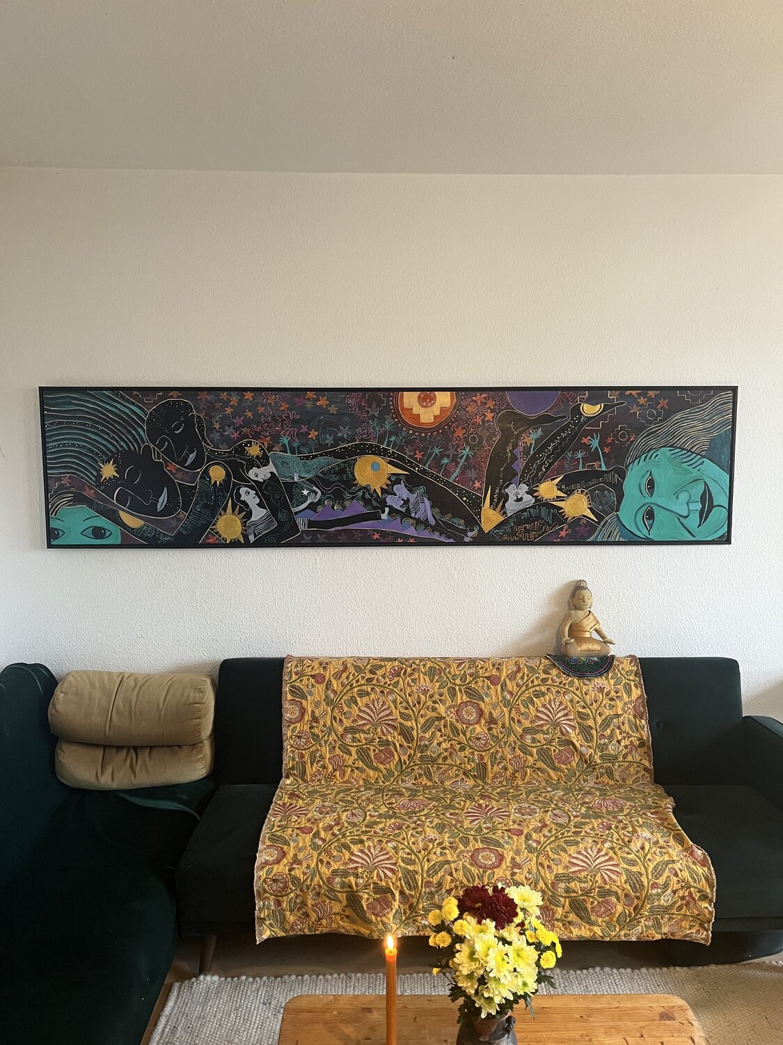 Munay Quoto - love between earth an sky de Julia Brömsel (2025): Pintura Acrílico en Madera ...