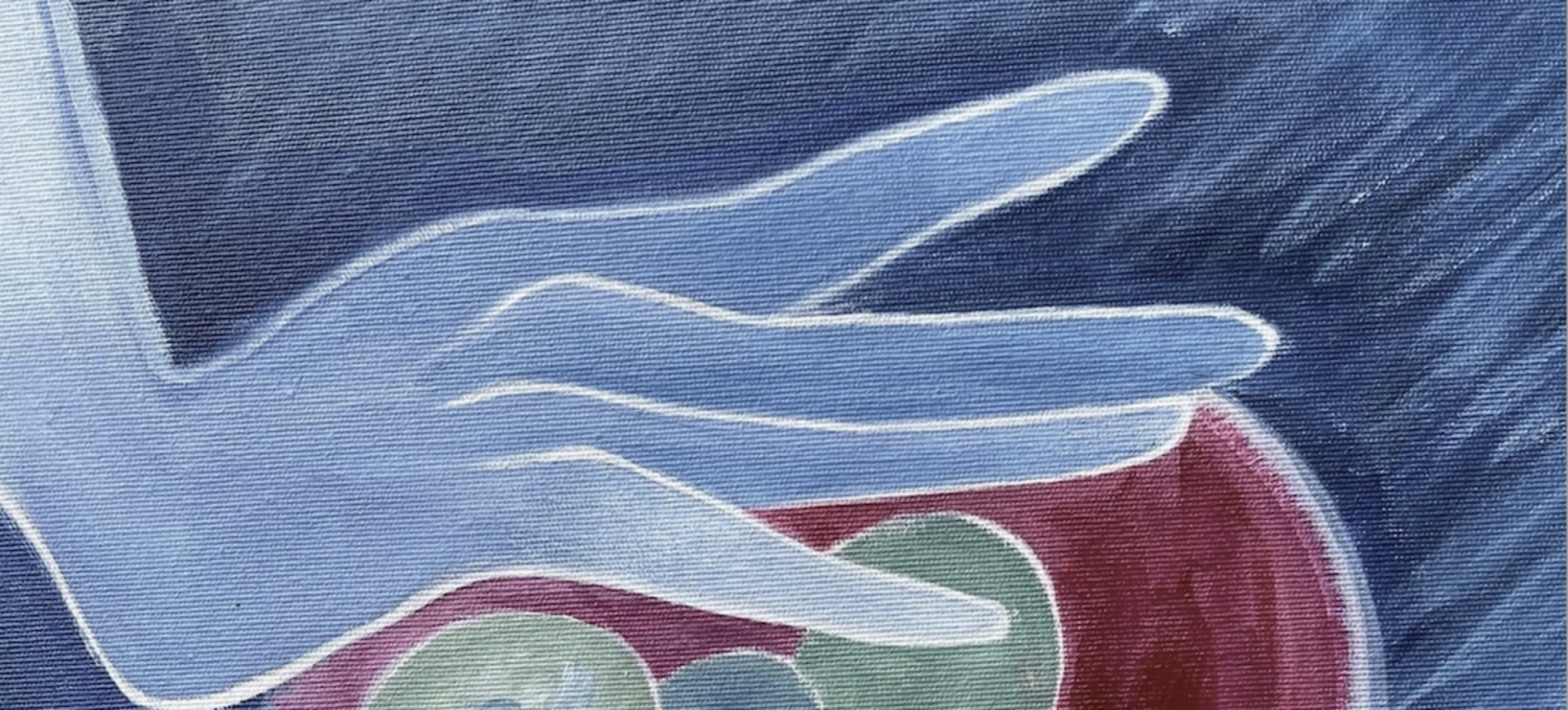 Comme une pierre précieuse entre nos mains, la Terre est là au milieu ...