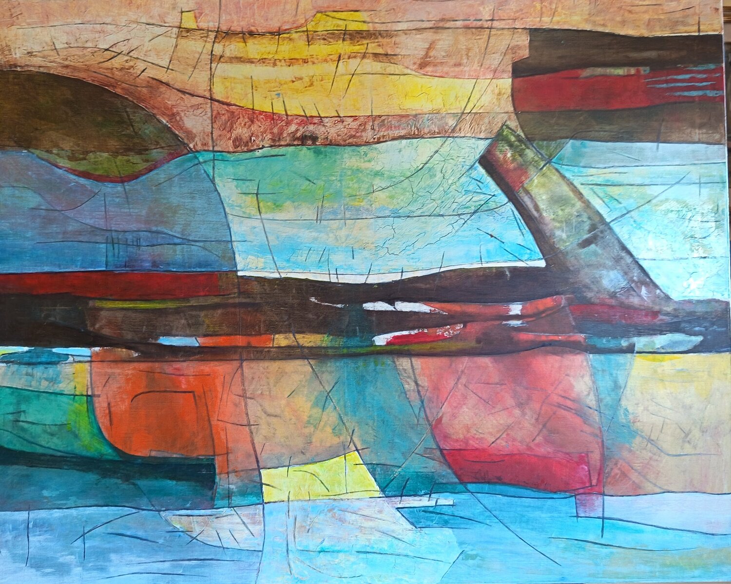 Sand Creek di antonio marini (2020): Pittura a Olio su Lino - Singulart