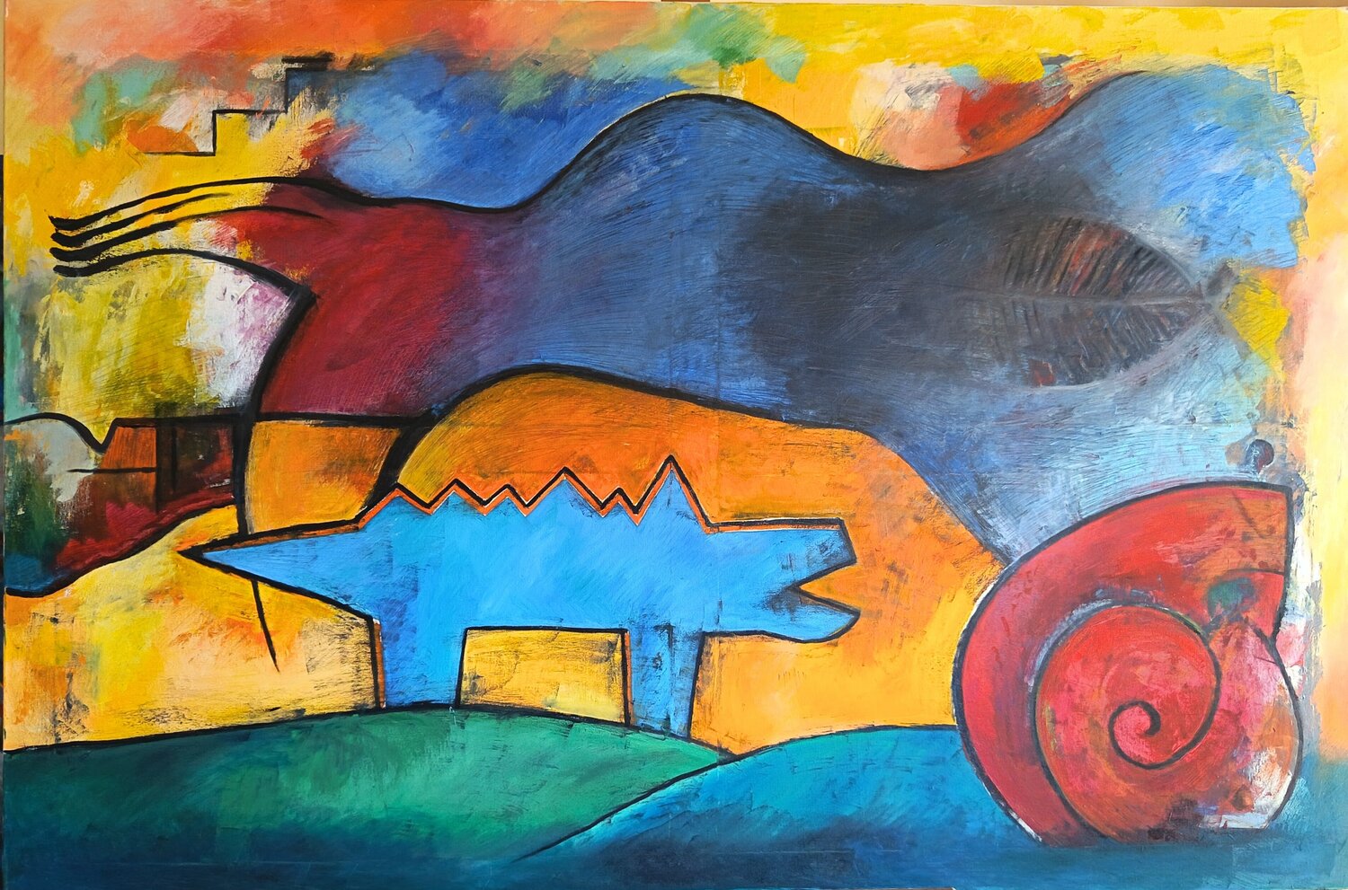 Amazzonia in fiamme by antonio marini (2018) : Painting Oil on Linen ...