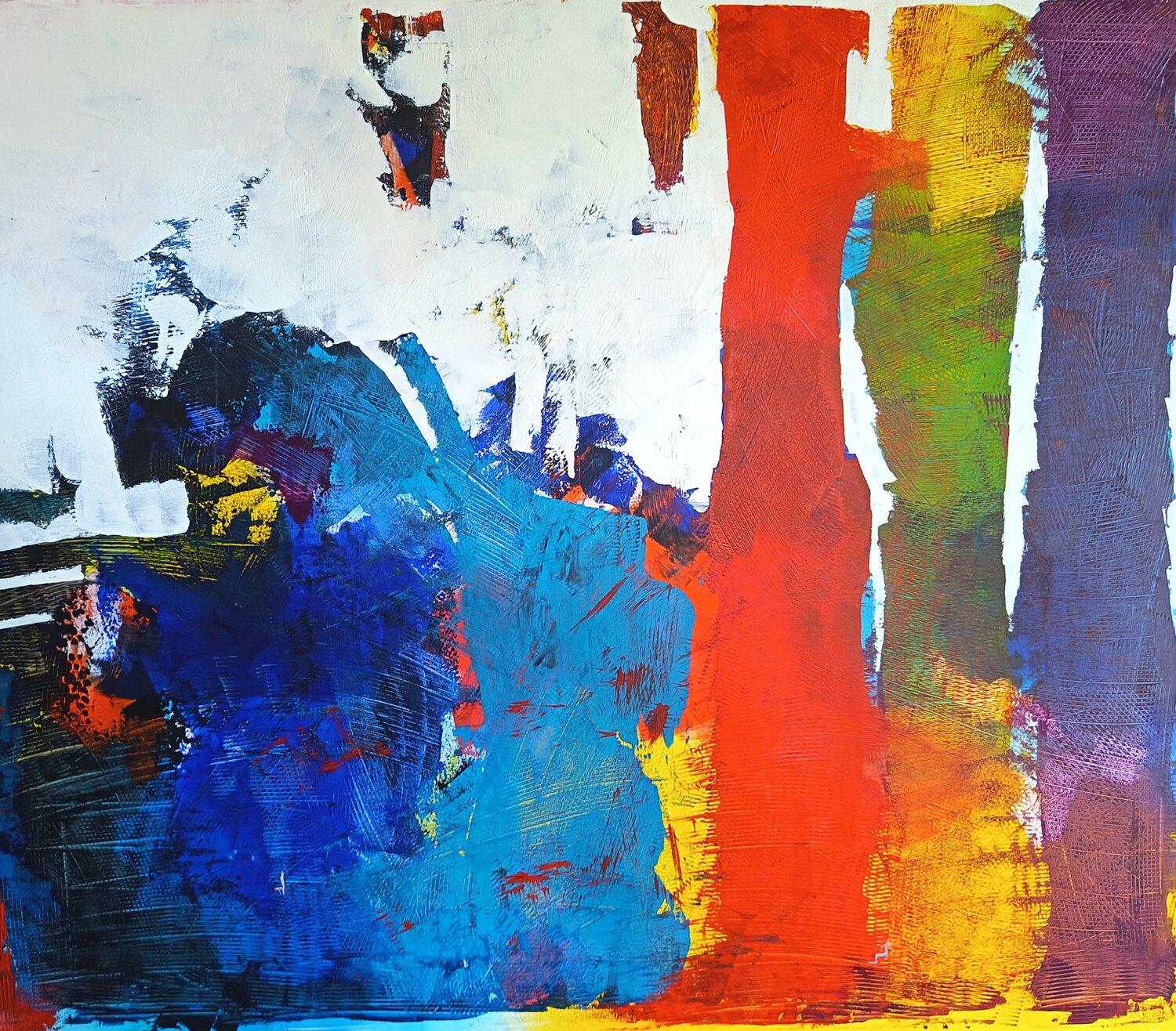 Soffio di Zeus de antonio marini (2025): Pintura Acrílico en Lino ...