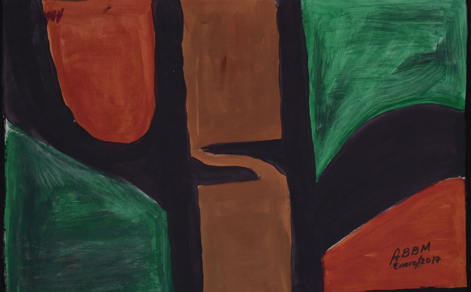 El árbol de la vida by Ana Bravo (2017) : Painting Acrylic on Paper ...