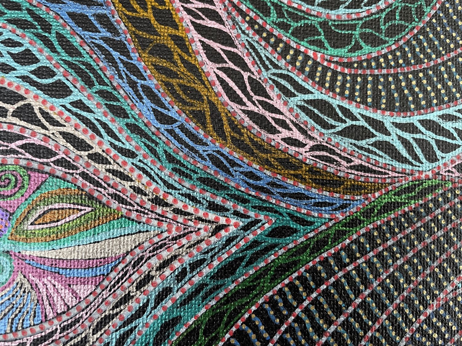 Listening Eyes by Dragana Olah (2026) : Drawing Felt on Canvas - Singulart