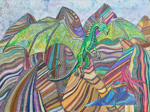 Meeting by Dragana Olah (2025) : Drawing Felt on Canvas - Singulart