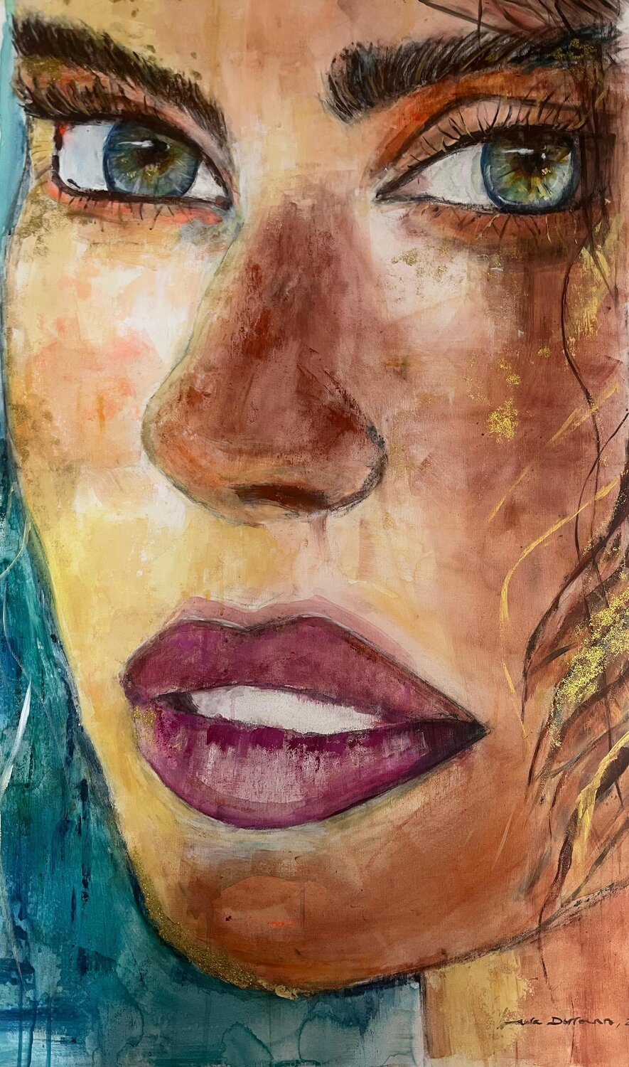 Flor de Laura Dorronsoro (2025): Pintura Acrílico, Carbón en Lienzo - Singulart