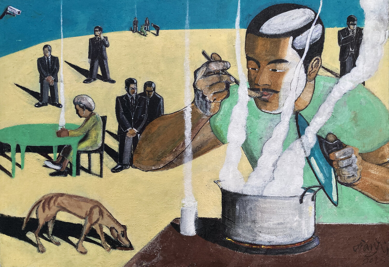 The Best Person by JIANG LI (2023) : Painting Acrylic on Canvas - Singulart