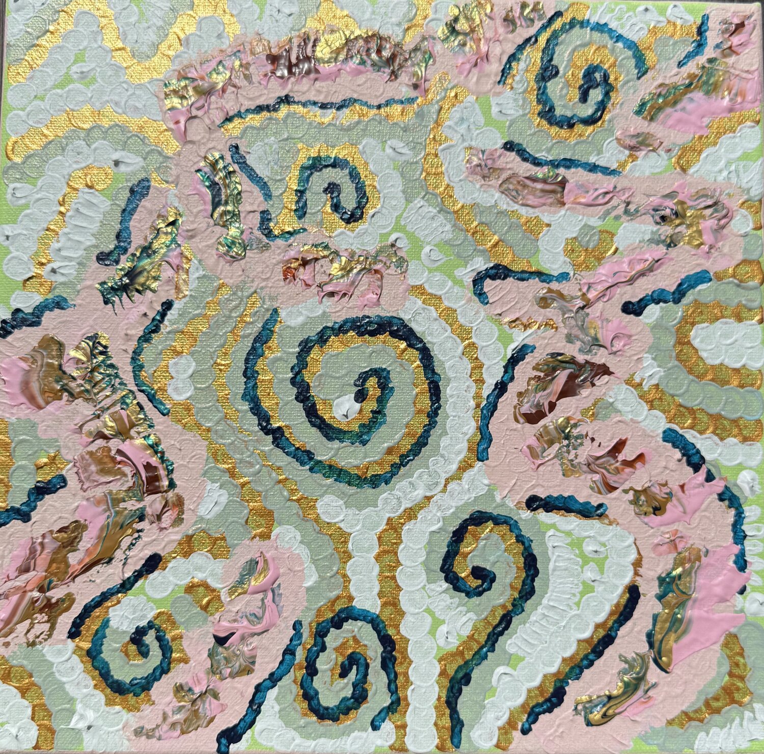 Spiral Codes de Sara Dhillon Lissbro (2024): Pintura Acrílico en Lienzo ...