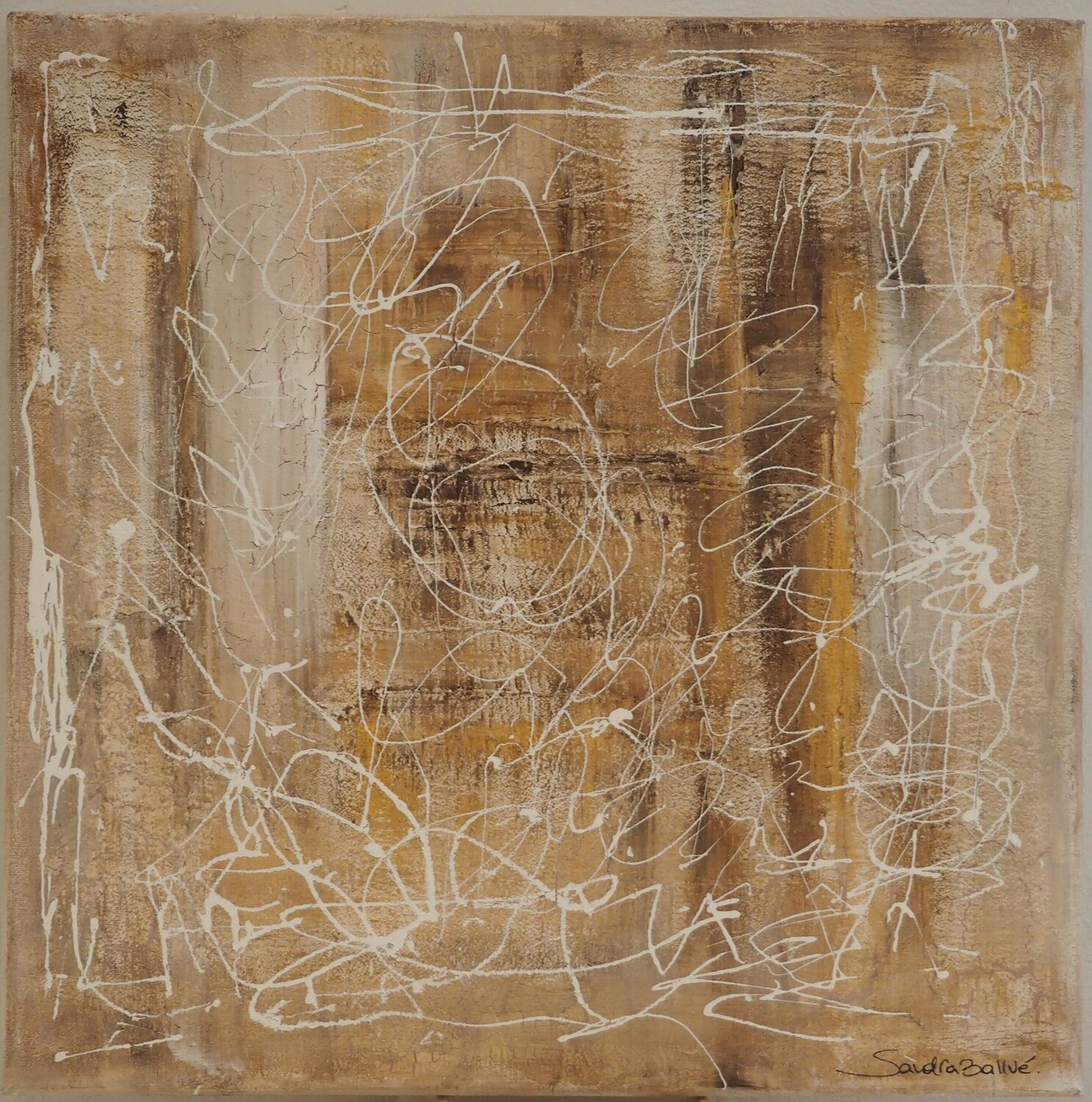 Raíces del tiempo de Sandra Ballve (2023): Pintura Acrílico, Tierra en ...