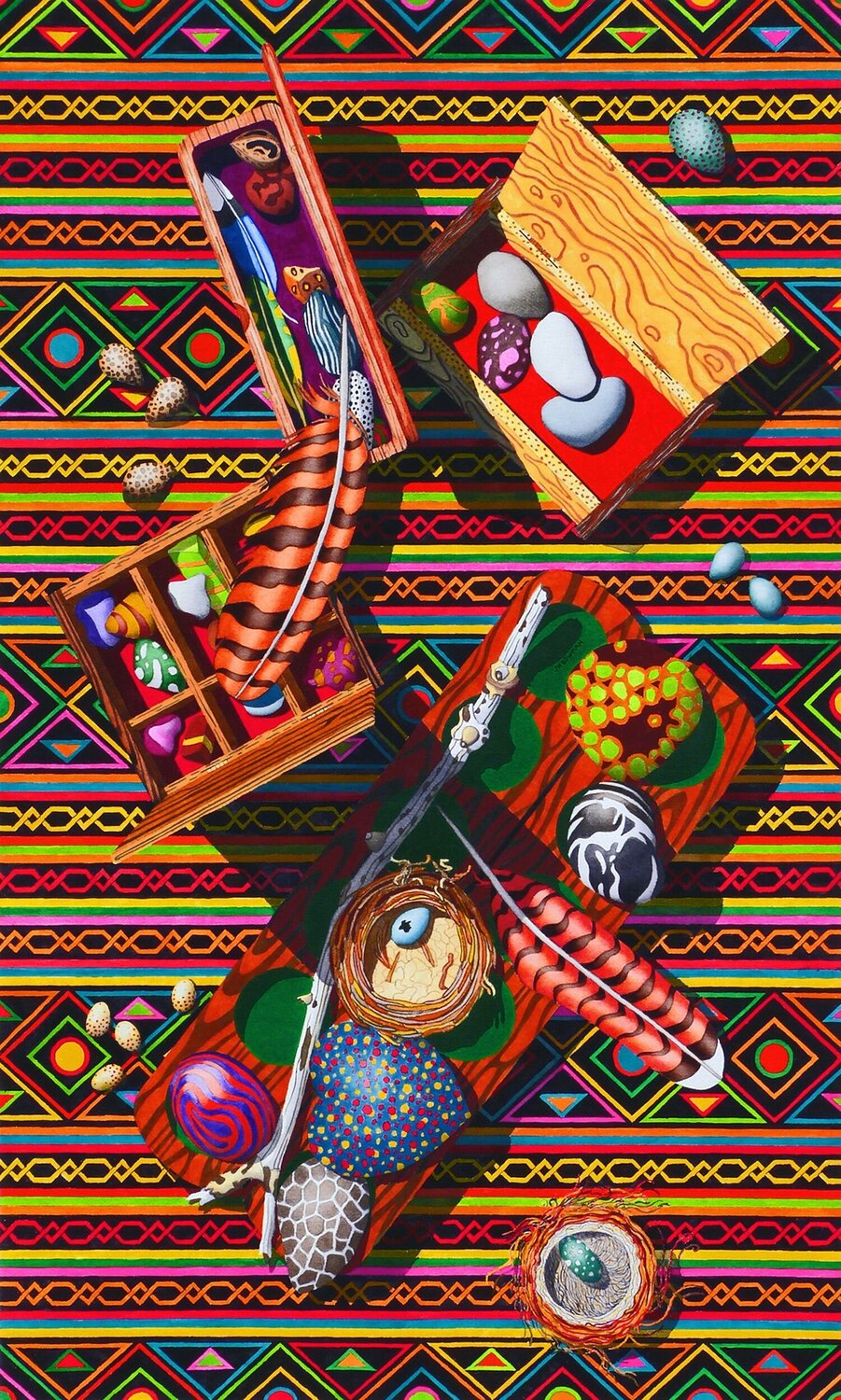 Thinking Ouside (and Inside) the Box de Jerry Bowman (2024): Pintura ...