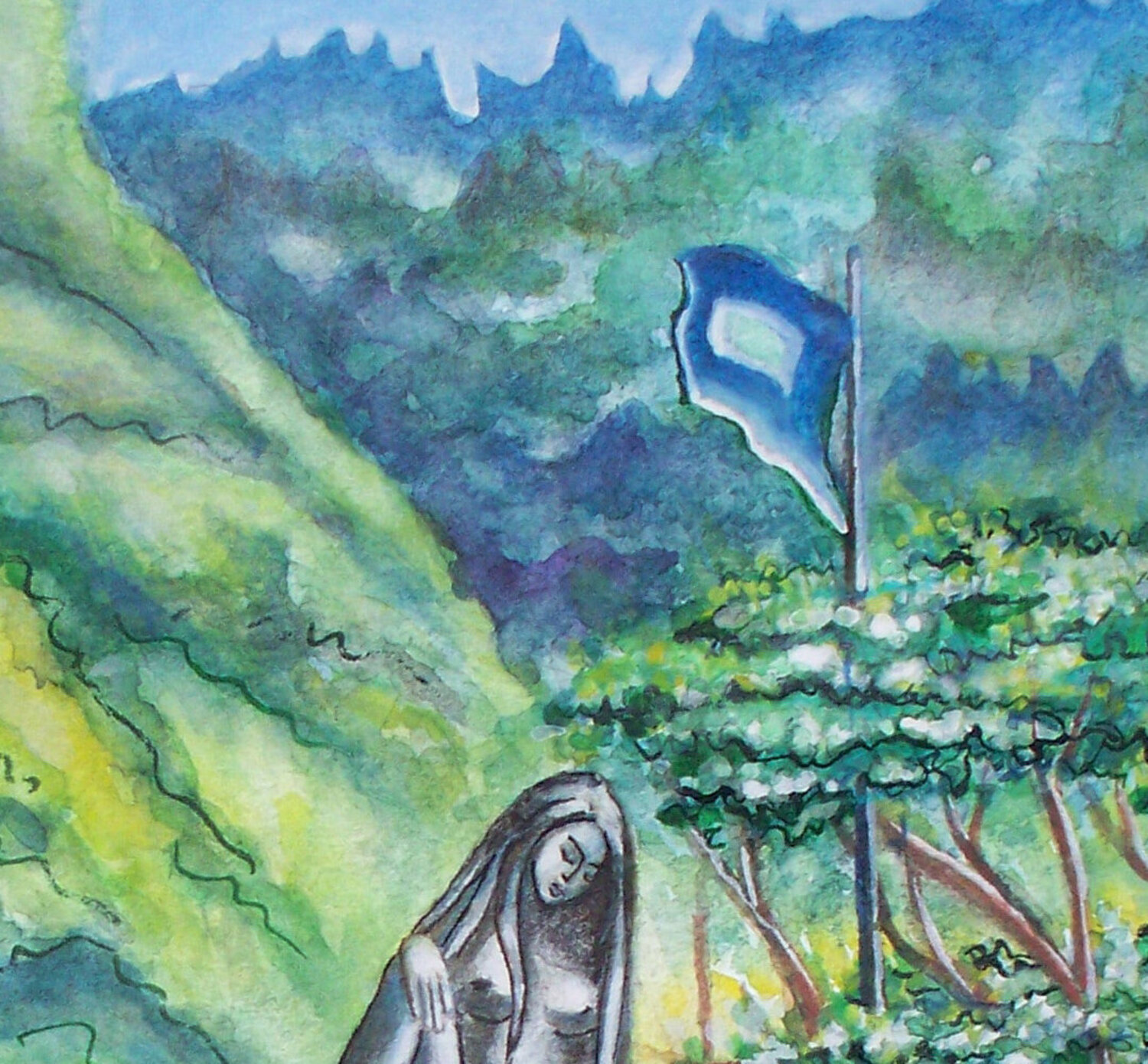 The Legend of the Loreley on the Rhine by Olga Milova (2012) : Painting ...