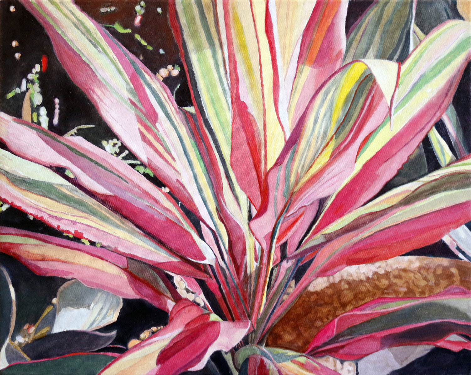 Cordyline Fruticosa de Kenneth Hay (2023) : Peinture Huile sur Toile ...