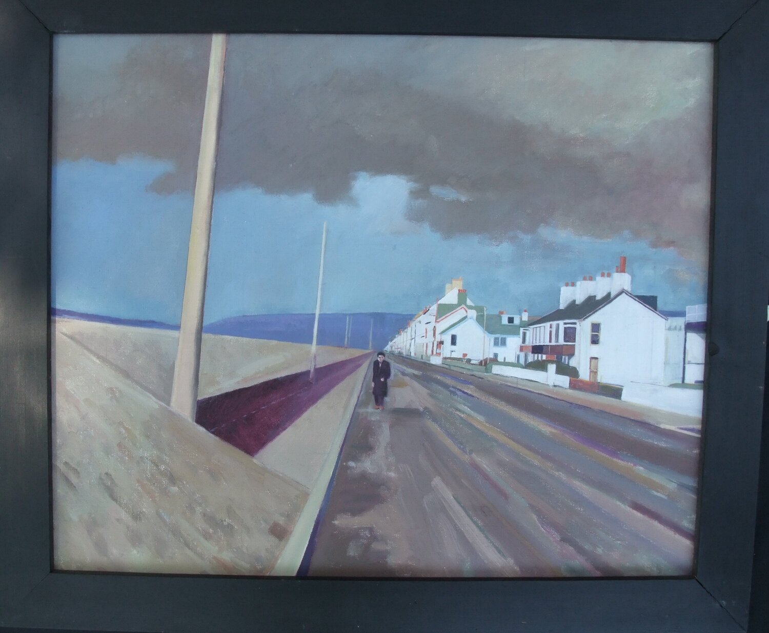 Figure by the shore, Borth by Kenneth Hay (1982) : Painting Oil on ...