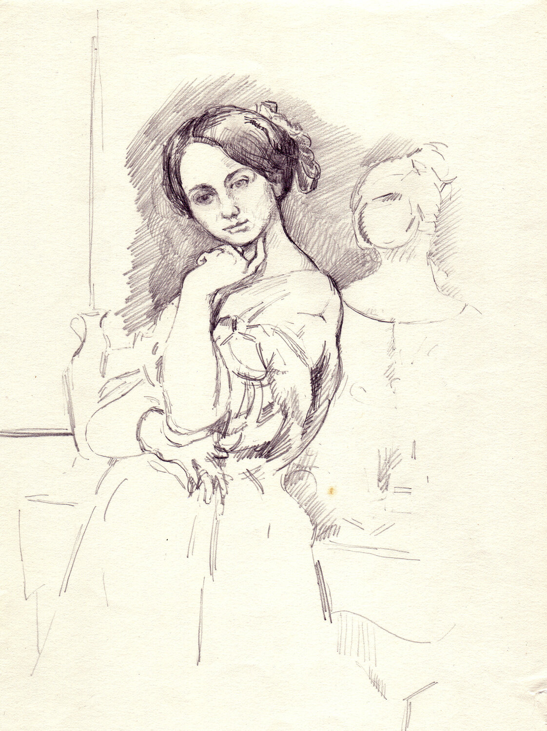 Study after Ingres de Kenneth Hay (1976): Dibujo Lápiz en Papel - Singulart