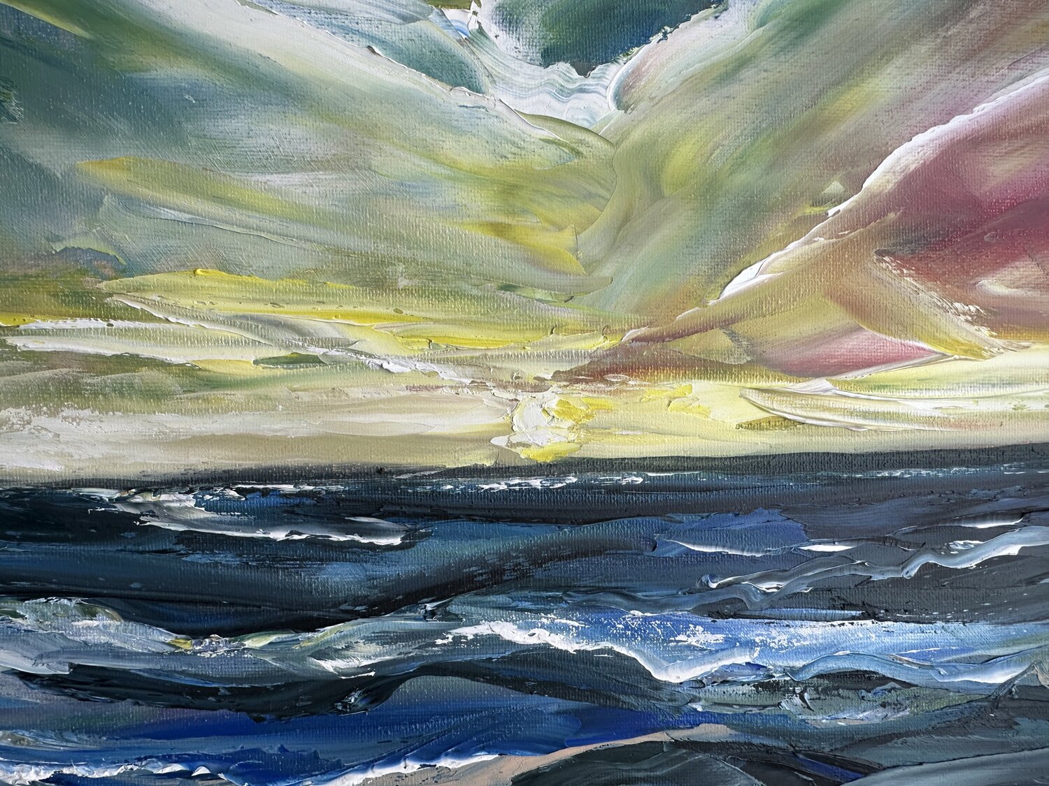 Vertical of the Spirit by Anna Parhimovitš (2025) : Painting Oil on ...