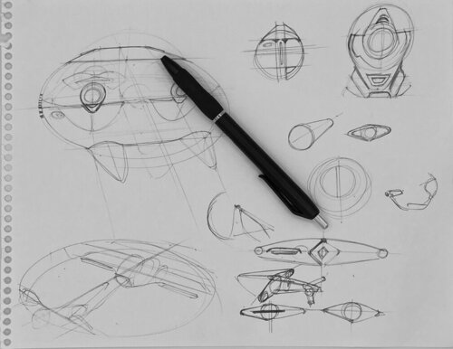 Original Drawing by Designer Annis Naeem for "Tron: Uprising" used for ...