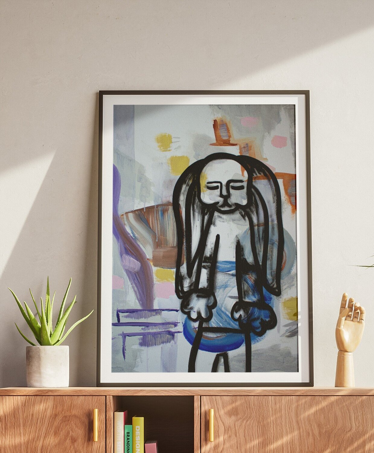 Bunny in Wonderland by Laura M. Schubert (2022) : Painting Acrylic on ...