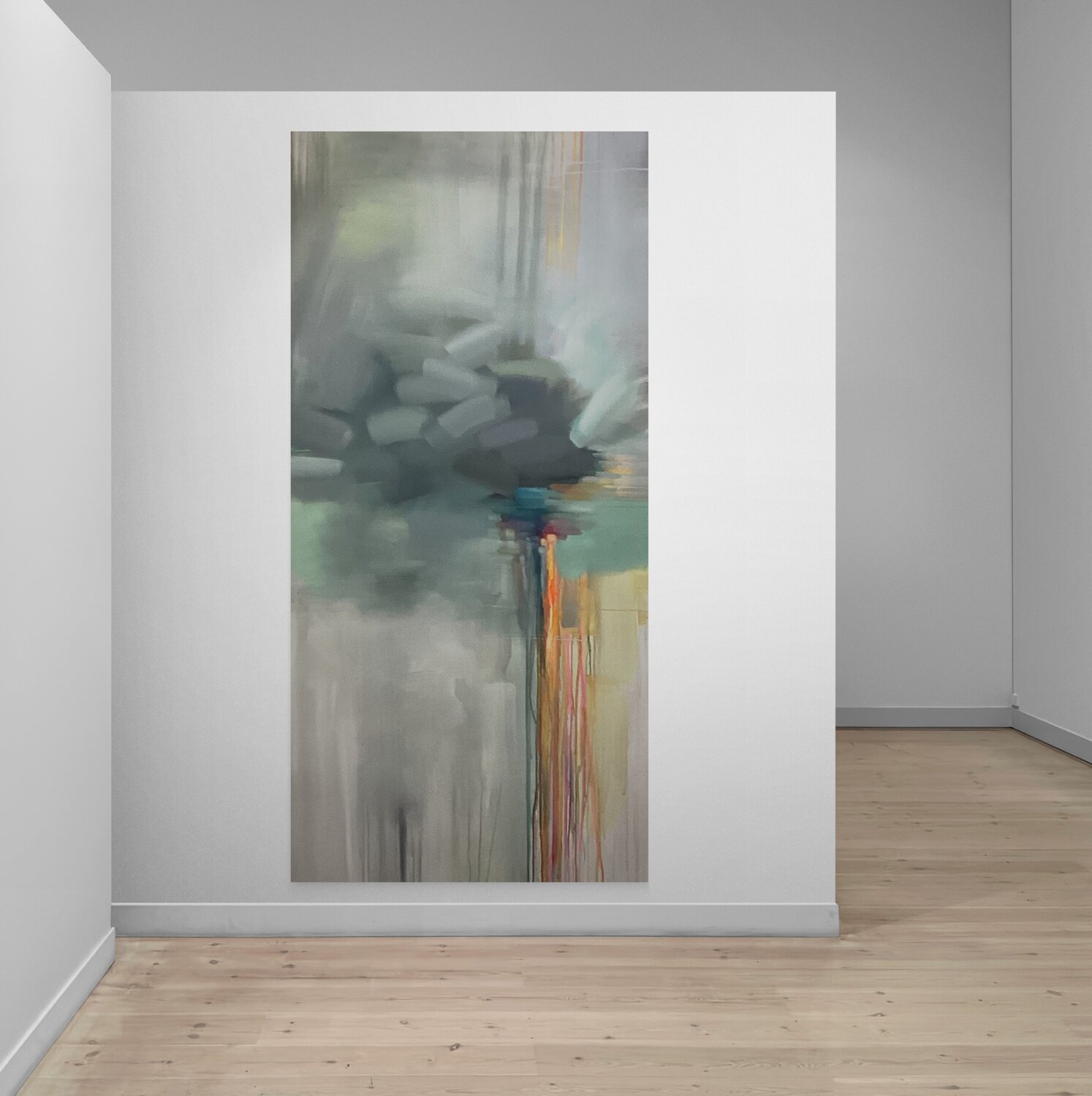 Frequency von Angela McFall (2025): Malerei Öl auf Leinwand - Singulart