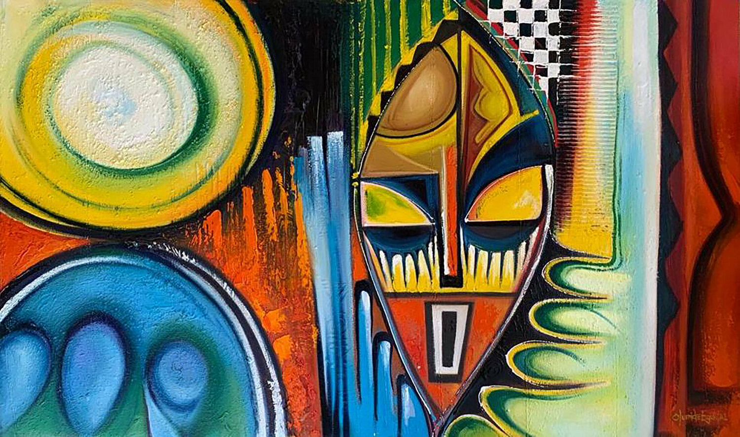 African Masks Paintings