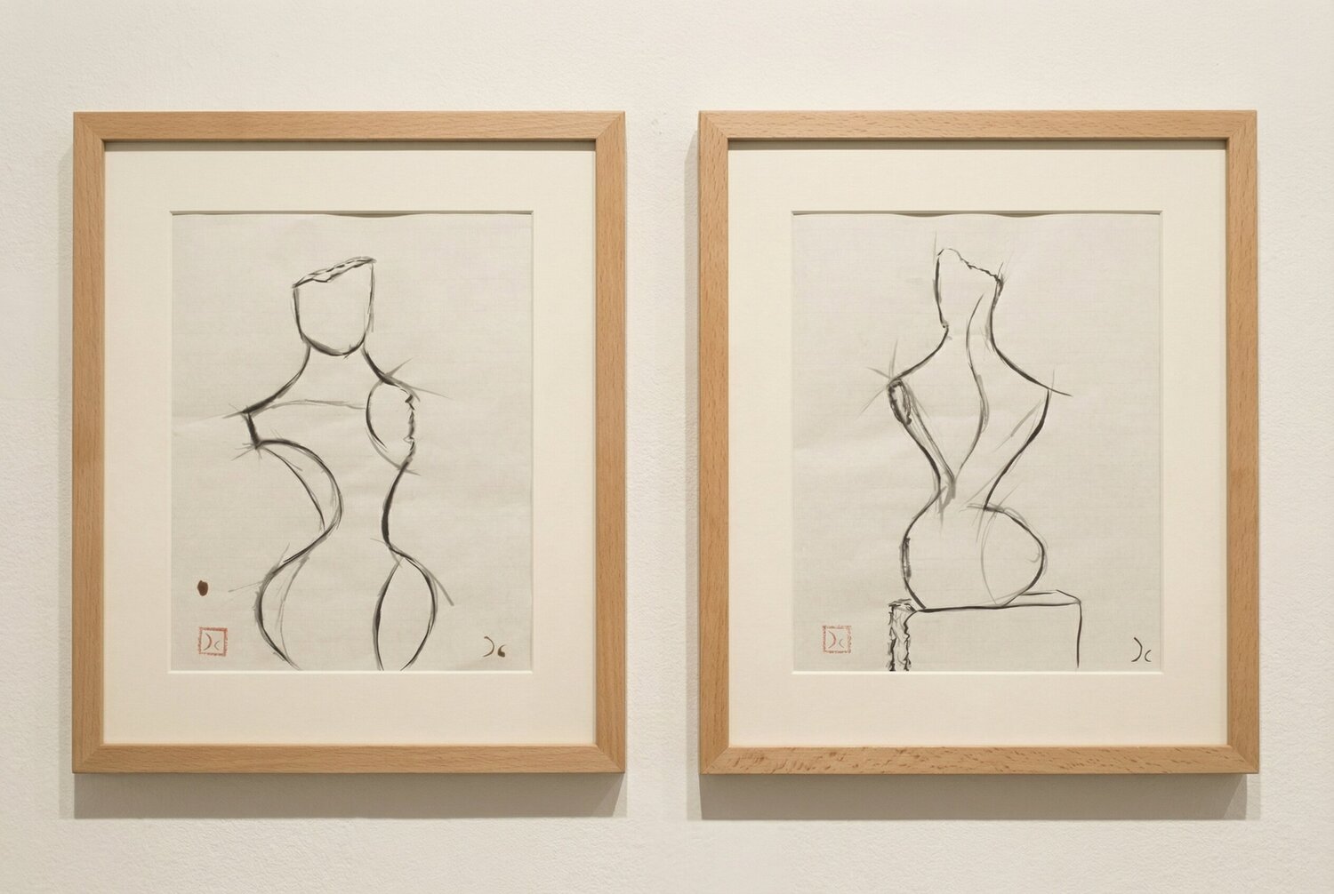 Génesis de Atenea: Estudio Estructural (Díptico) de David Gómez (2024): Obra en papel Tinta ...