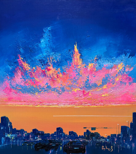 On my way home 17 by jeongrock Heo (2025) : Painting Oil on Canvas ...