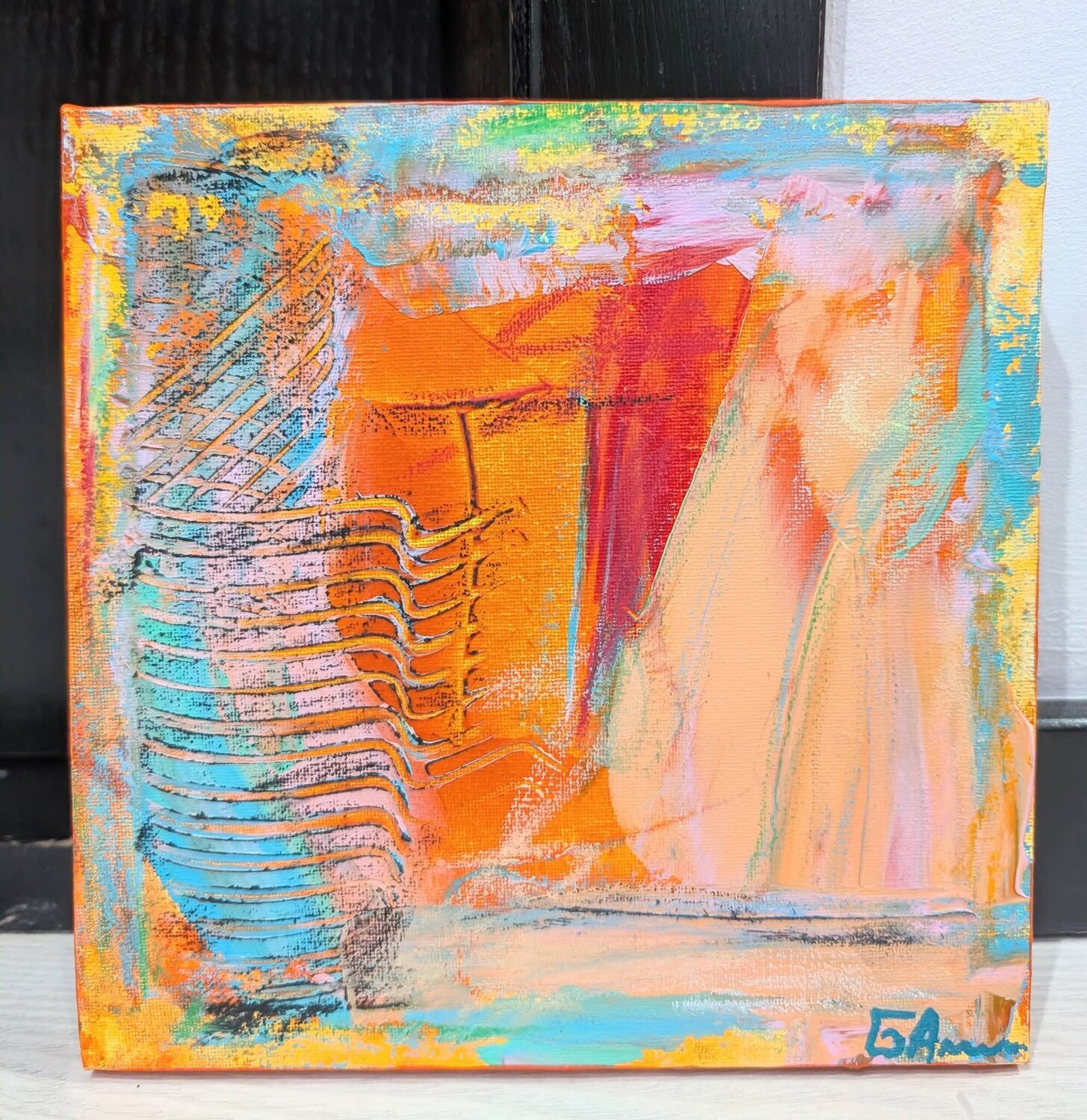 Waves of love by Ana Maria Guta (2025) : Painting Acrylic, Oil Pastel ...