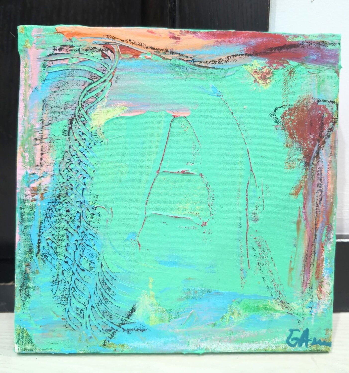 Waves of love by Ana Maria Guta (2025) : Painting Acrylic, Oil Pastel ...